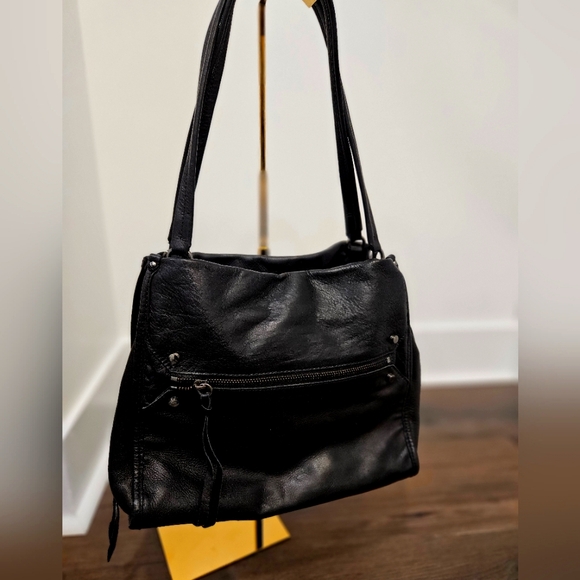 Botkier | Bags | Botkier Black Leather Shoulder Bag | Poshmark